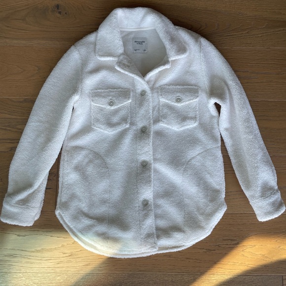 Abercrombie & Fitch | Jackets & Coats | Abercrombie Cozy Sherpa Shacket | Poshmark